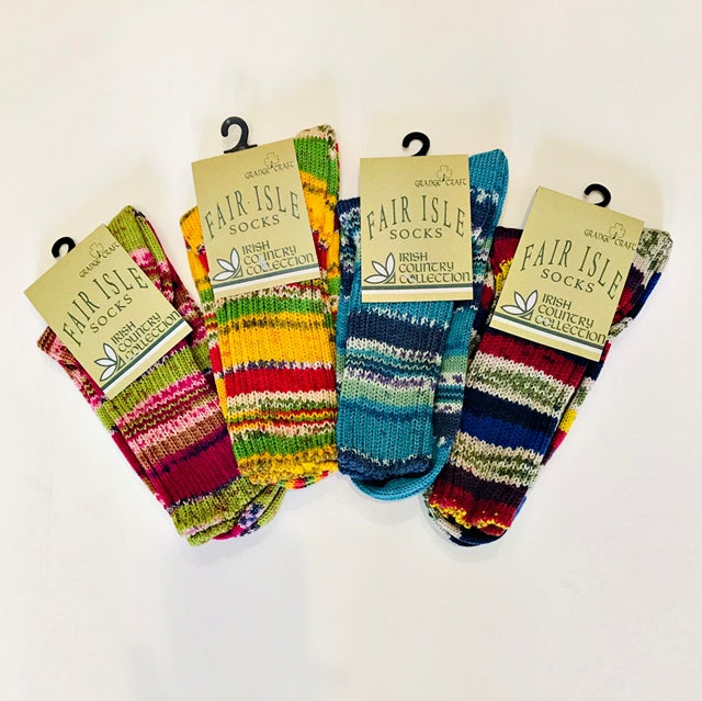 Fair Aisle Socks - Regular Length – designsofireland