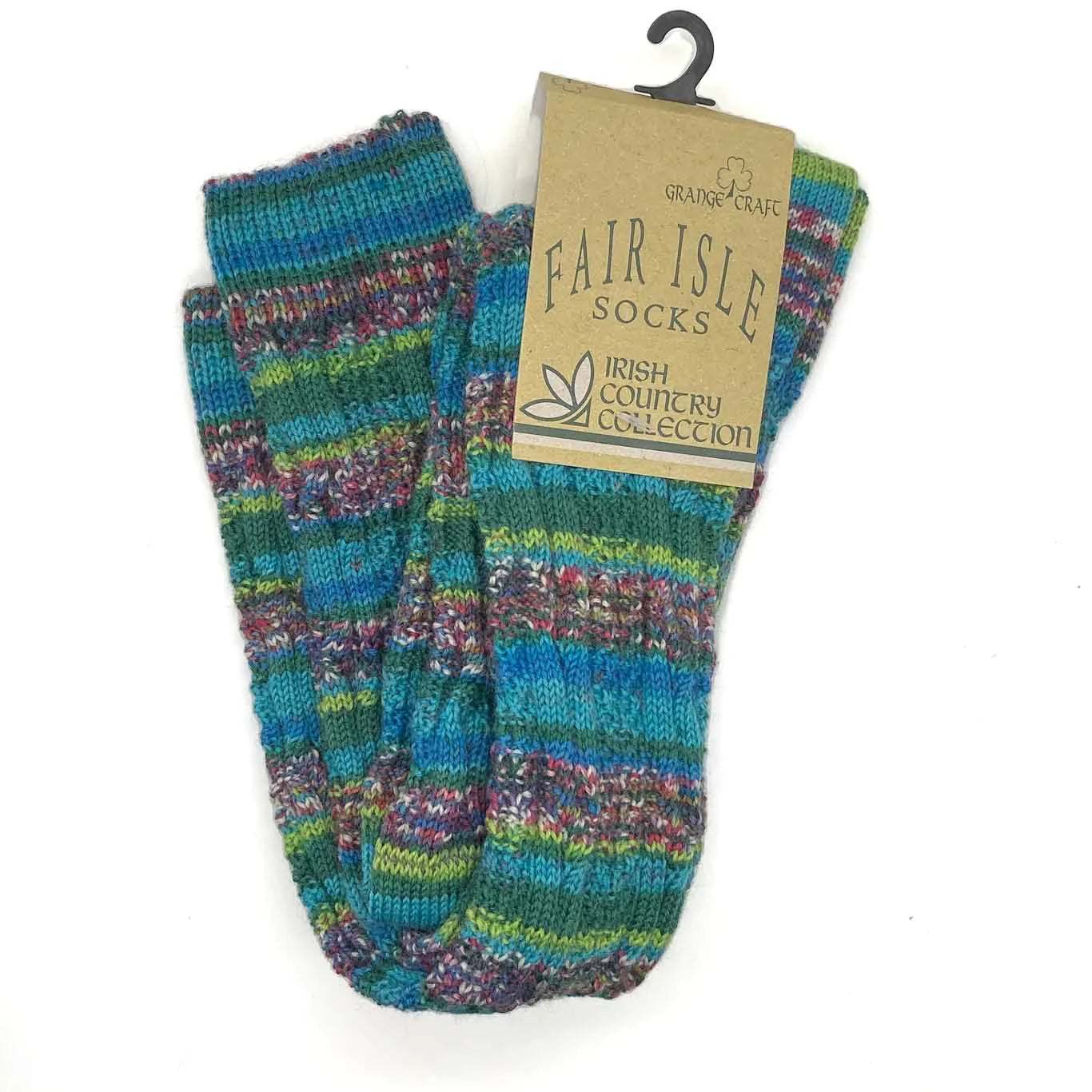 Fair Aisle Socks - Long Length – designsofireland